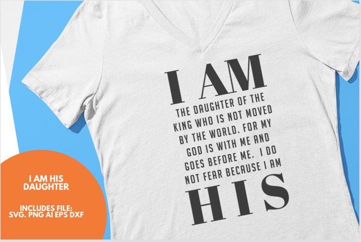 I am His Quote SVG