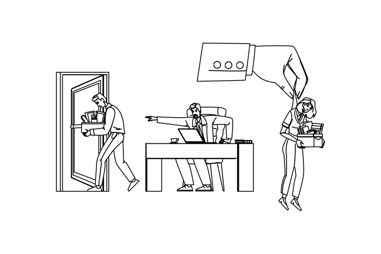 redundancy layoff employee vector (6579553)