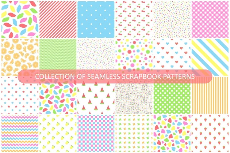 Colorful delicate seamless patterns (2005602)