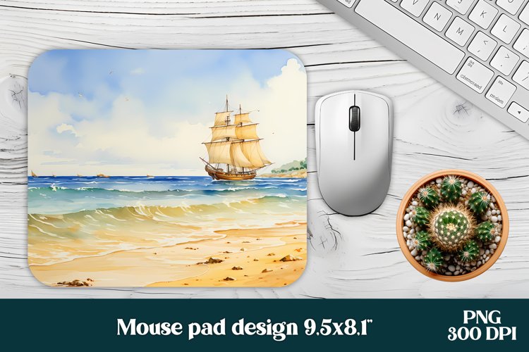Mouse pad sublimation | Sea beach mousepad