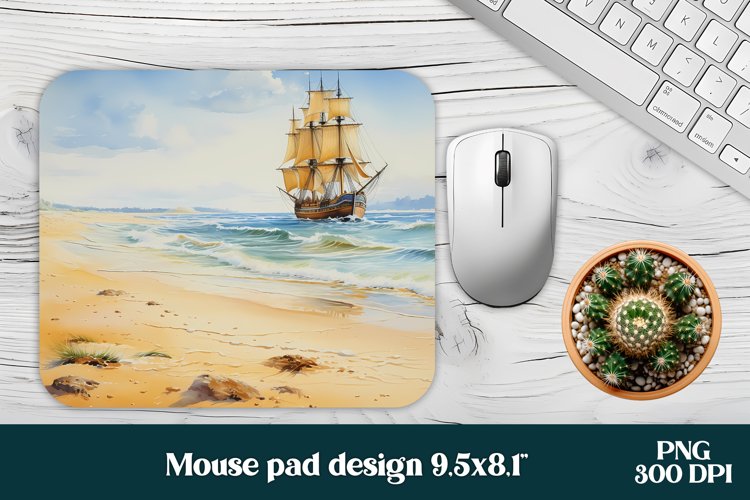 Mouse pad sublimation | Sea beach mousepad