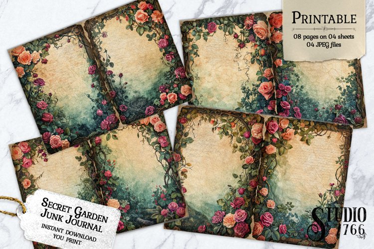 Secret Garden Junk Journal Pages (3357586)