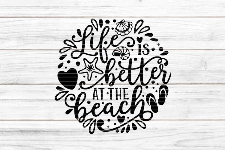 Beach cutting file SVG DXF FCM