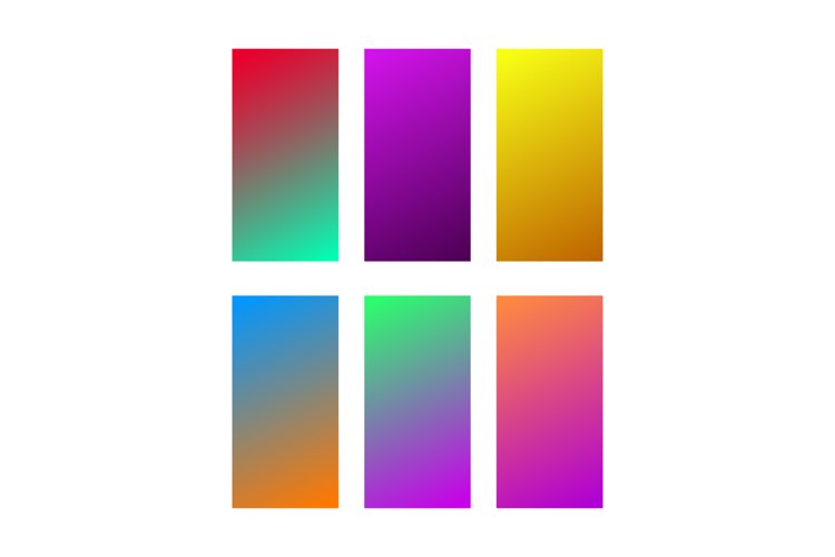 Set of colorful gradient background screen minimal (3359459)