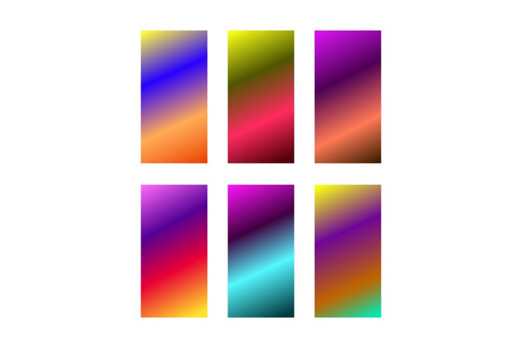 Set of colorful gradient background screen minimal (3339379)