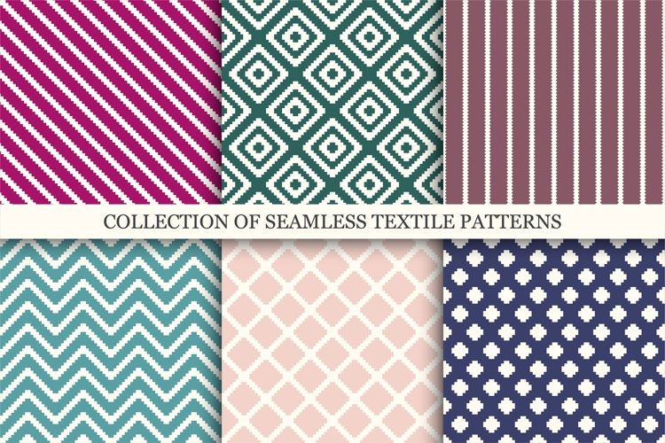 Colorful seamless textile patterns (1895875)