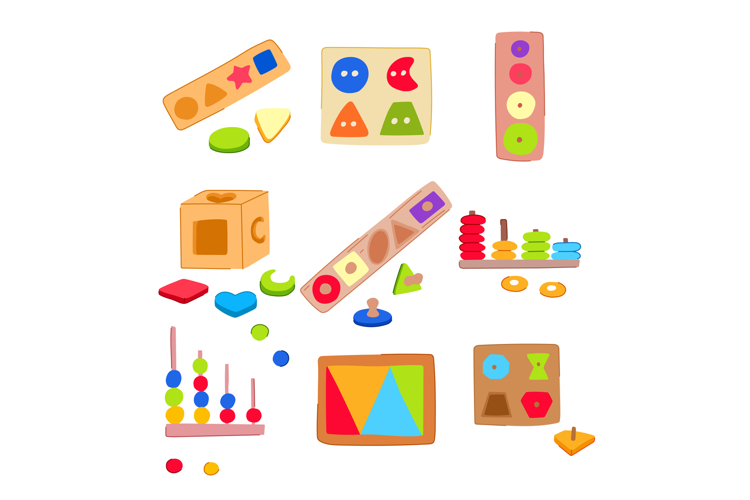 shape sorter set cartoon