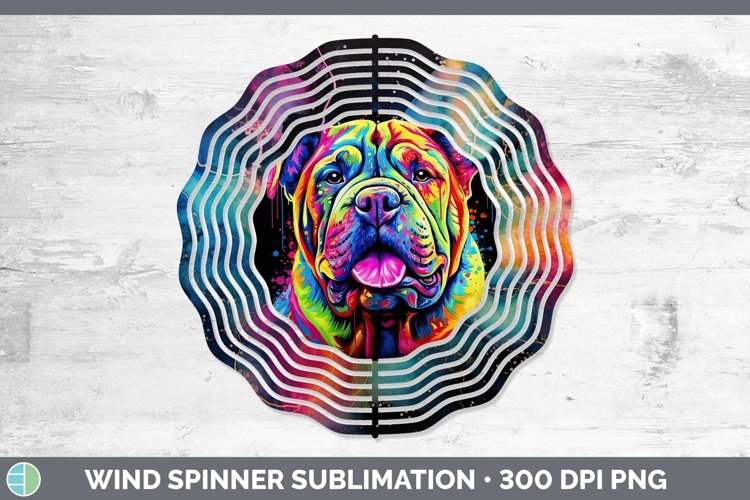 Shar Pei Wind Spinner | Sublimation Spinner Designs