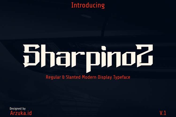 Sharpinoz - Bold and Sharp Display Font