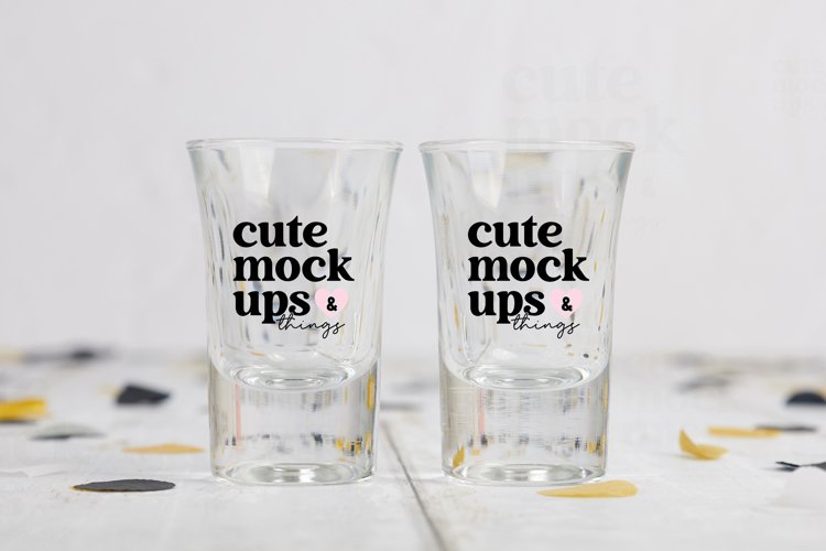Graduation Shot Glass Mock Up | Shot Glasses Mock Up