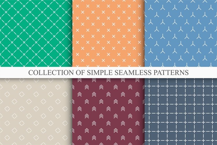 Color minimalistic seamless patterns (1895880)