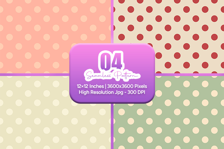 Pastel Polka Dot Seamless Pattern (6664052)