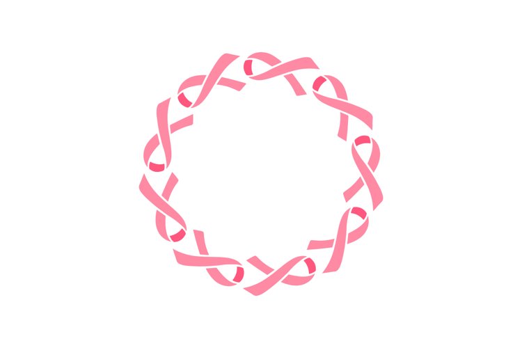 Cancer Ribbon Monogram Frame (1520834)