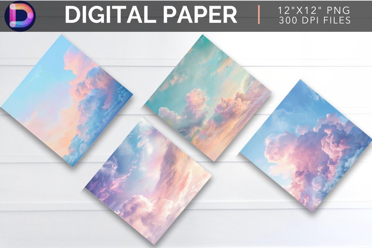 Sky And Cloud Digital Paper