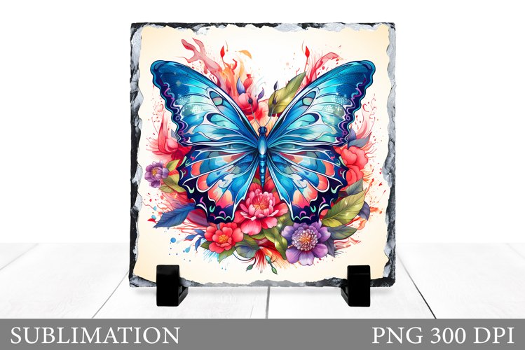 Butterfly Sublimation. Butterfly Slate Design (3816797)
