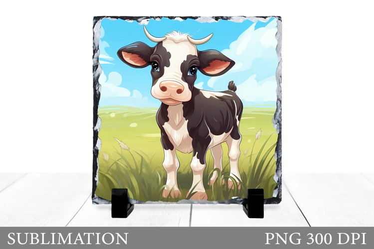 Cute Cow Sublimation. Cow Slate Sublimation (3844886)