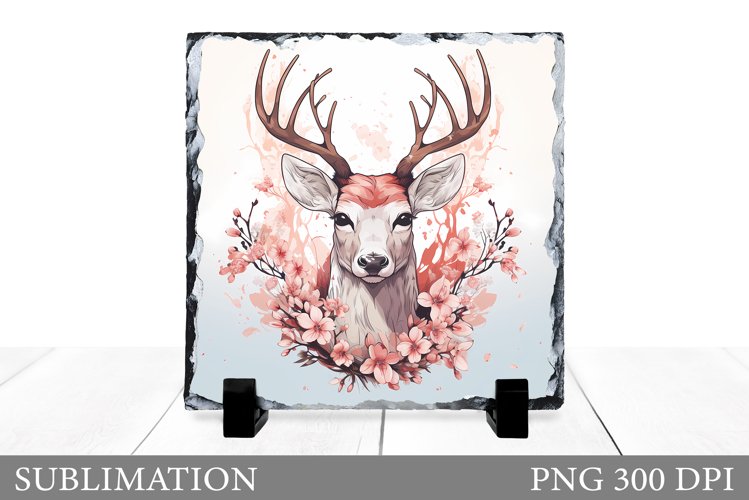 Deer Sublimation. Deer Slate Sublimation (3901847)
