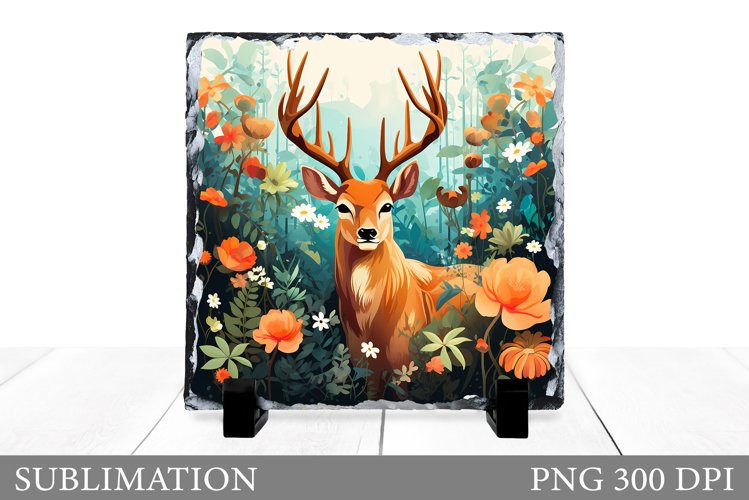 Deer Sublimation. Deer Slate Sublimation (3844862)