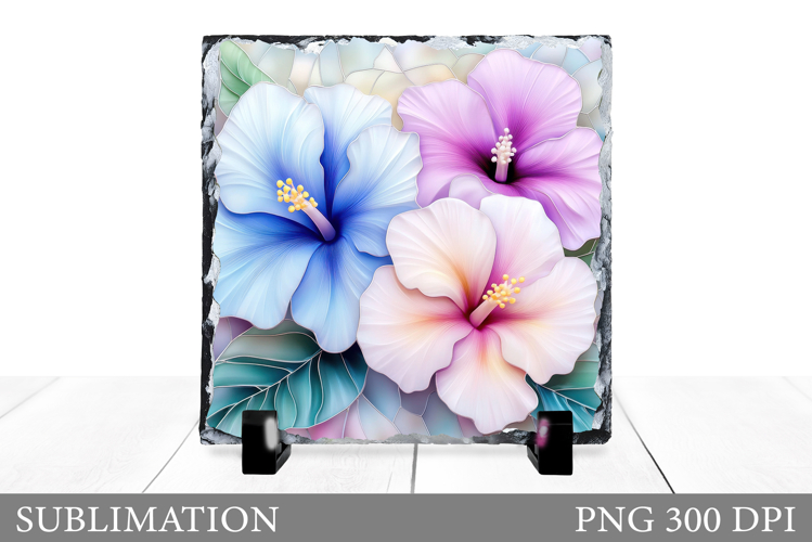 Tropical Flowers Sublimation. Flowers Slate (5435142)