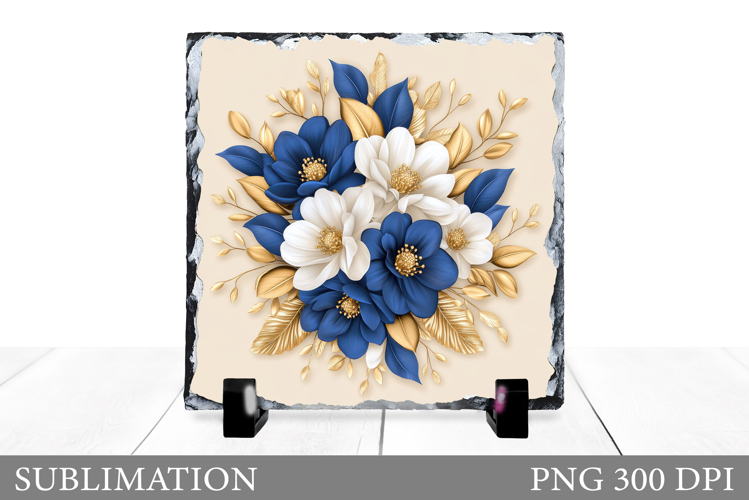 Flowers Sublimation. Flowers Slate Sublimation (5469478)
