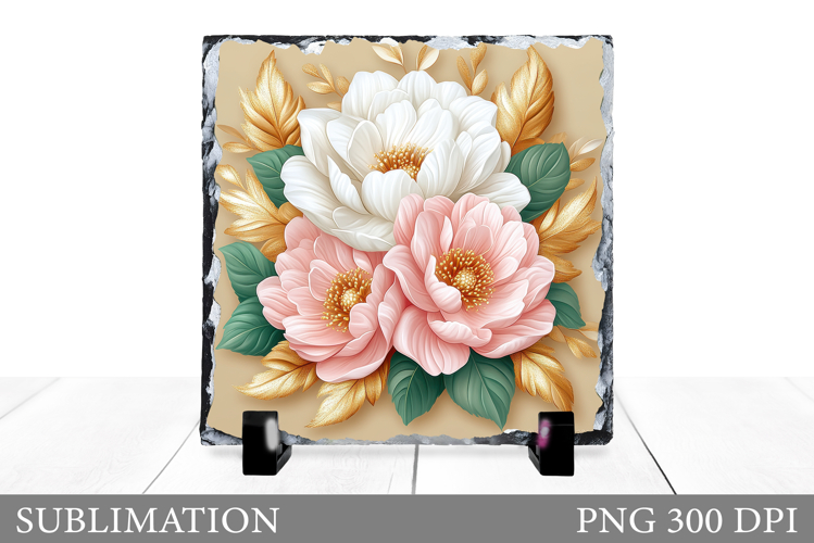 Flowers Sublimation. Flowers Slate Sublimation (5469484)