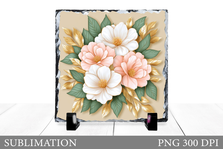 Flowers Sublimation. Flowers Slate Sublimation (5469485)