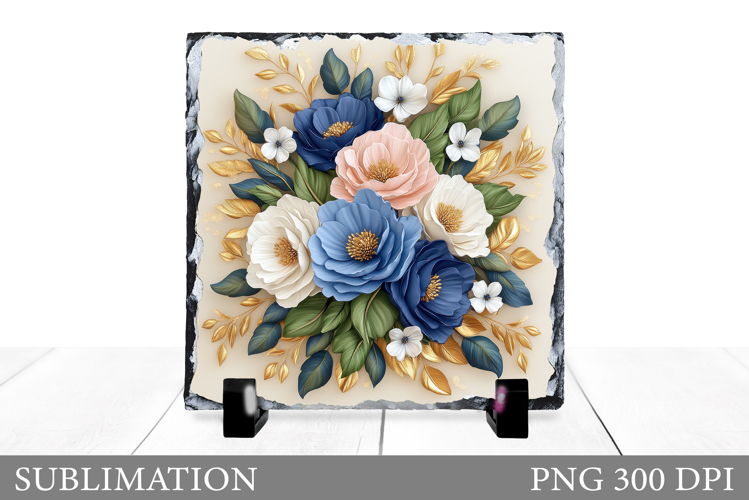 Flowers Sublimation. Flowers Slate Sublimation (5862486)