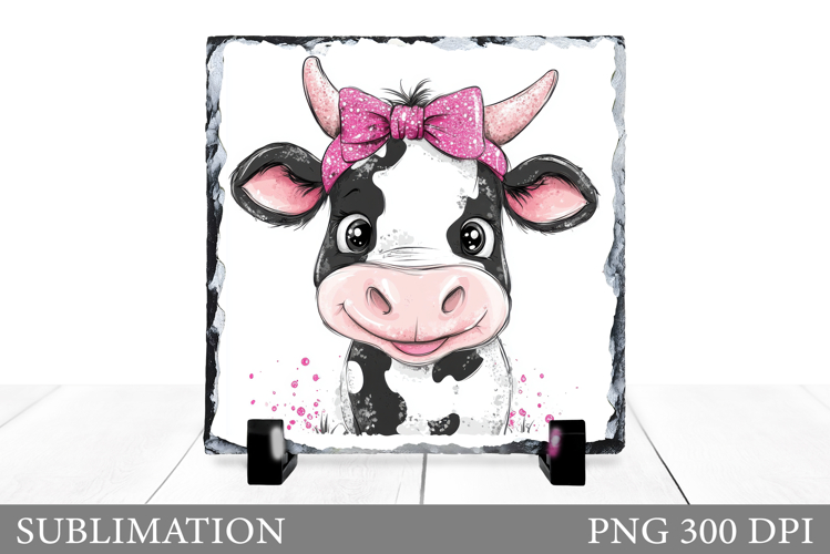 Cute Cow Sublimation. Cow Slate Sublimation (5435005)