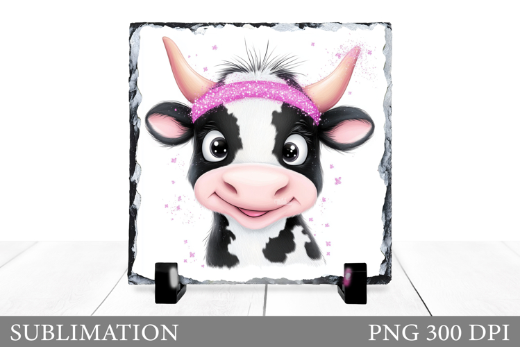 Cute Cow Sublimation. Cow Slate Sublimation (5469394)