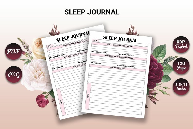 sleep journal KDP Interior