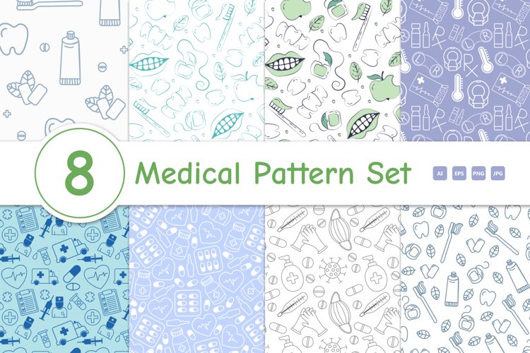 Medical Line Pattern Background