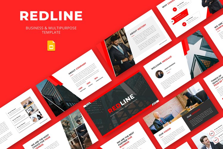 REDLINE - Busines & Multiporpose Google Slide Template