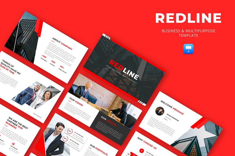 REDLINE - Busines & Multiporpose Keynote Template