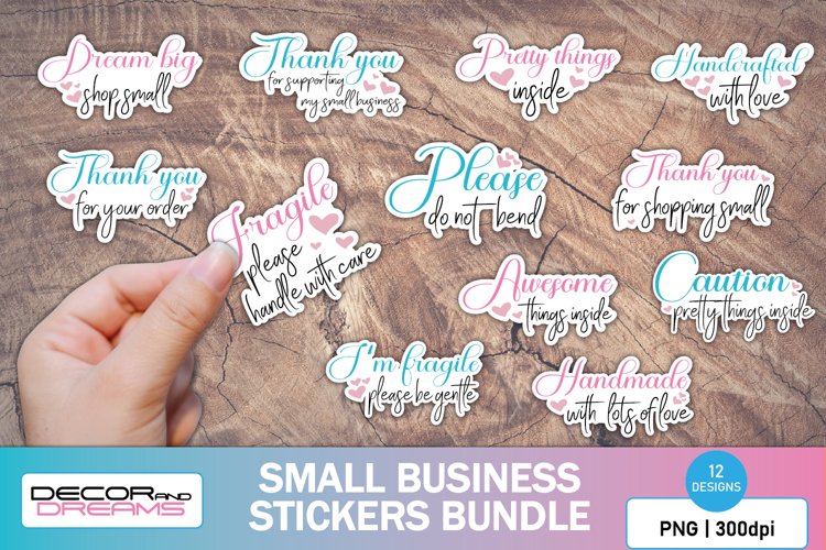 Small Business Stickers Bundle, Package Stickers Bundle