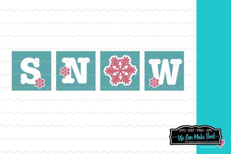 Snow Squares Cut File SVG
