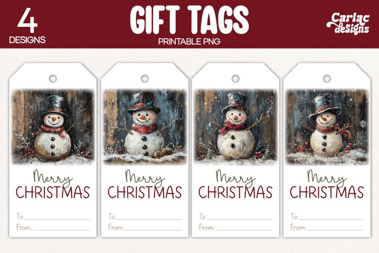 Christmas Gift Tags, Merry Christmas Printable Tags