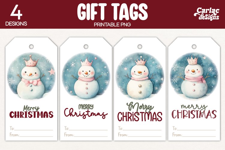 Christmas Gift Tags, Merry Christmas Printable Tags