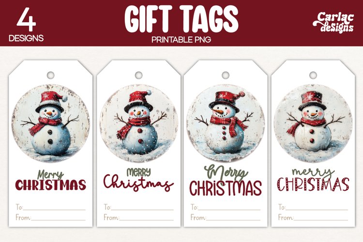 Christmas Gift Tags, Merry Christmas Printable Tags