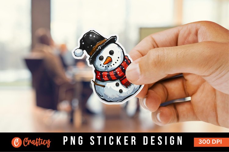 Snowman Sticker,Winter stickers,Winter decorations Sticker