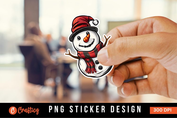 Snowman Sticker,Winter stickers,Winter decorations Sticker