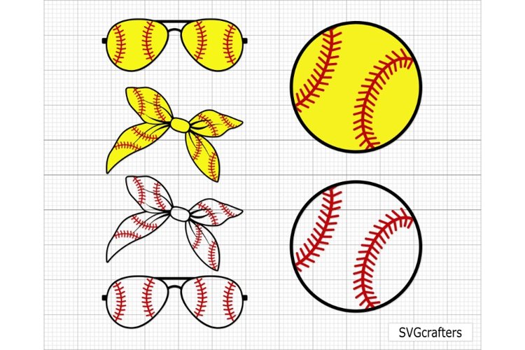 Softball SVGs | Design Bundles