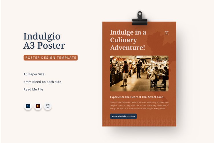 Indulgio - Poster Template