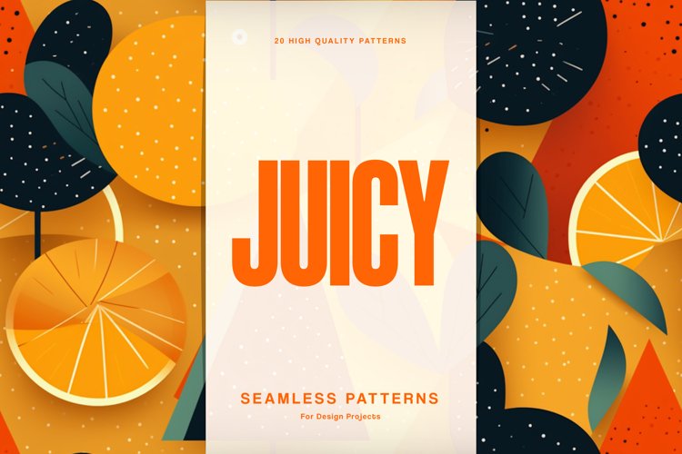 Seamless Juicy Fruit Patterns