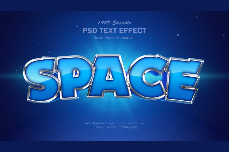 Cinematic Space Style 3D Text Effect