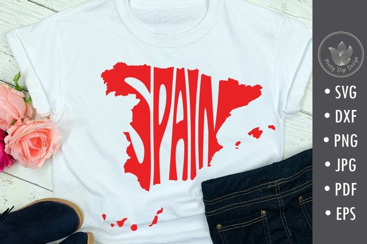 Spain Cut File | Lettering Word Art