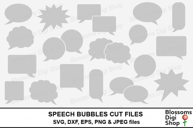 Speech Bubbles Cut Files