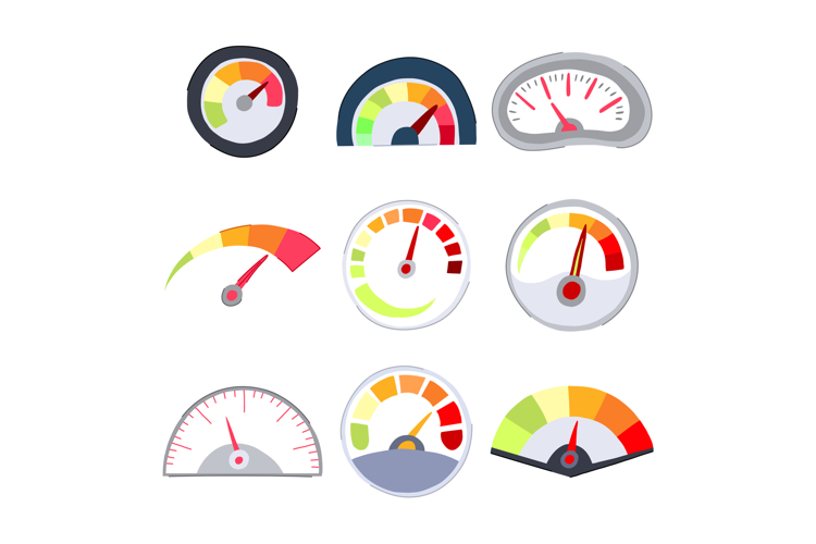 speedometer set cartoon (6570294)