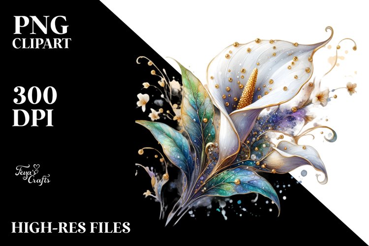 Abstract Calla Lily Material