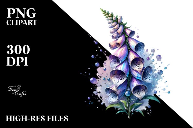 Abstract Shiny Foxglove