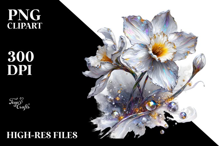 Shiny Narcissus Material Metallic | Clipart